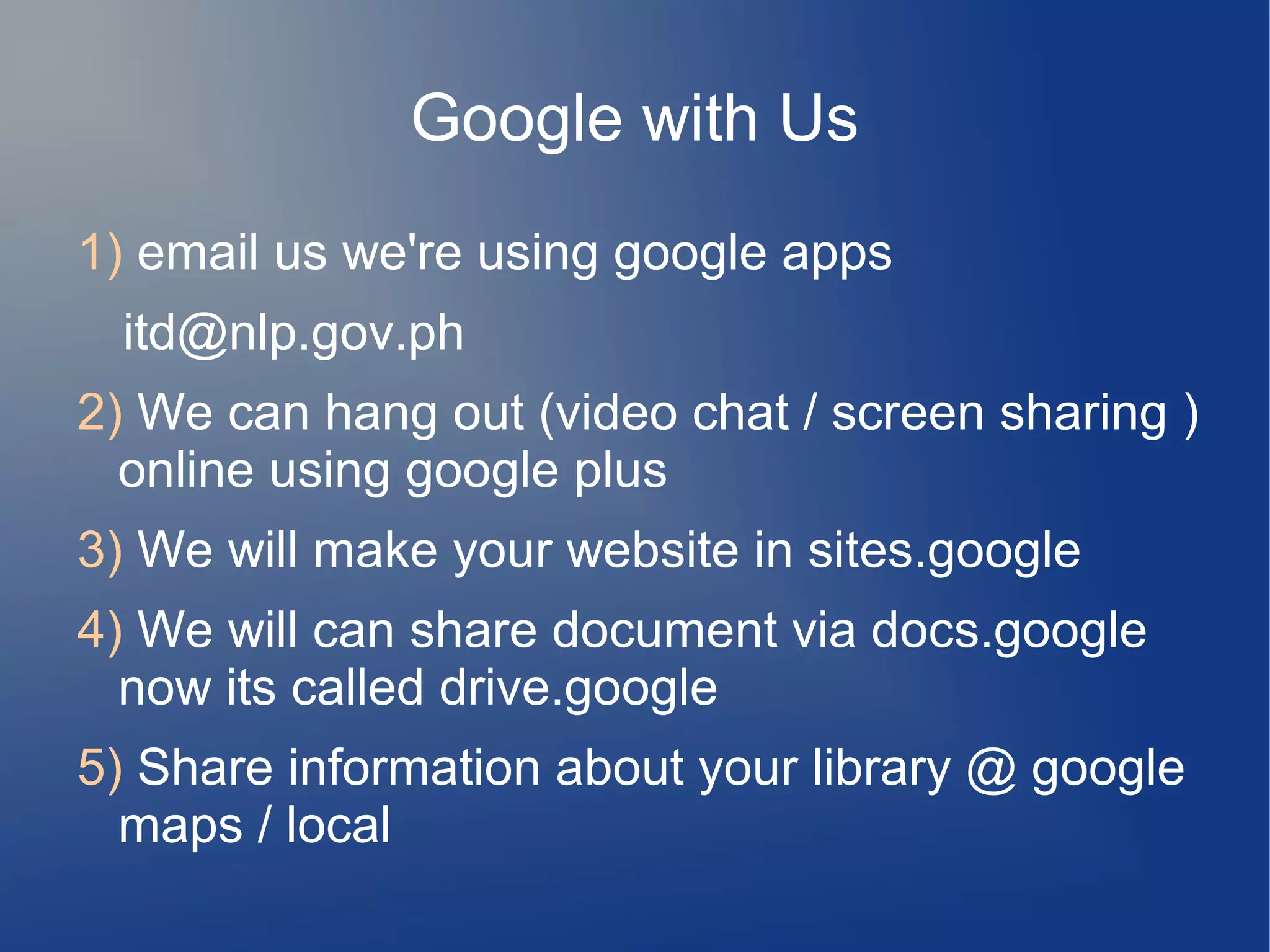 Web technology for library service | PPT