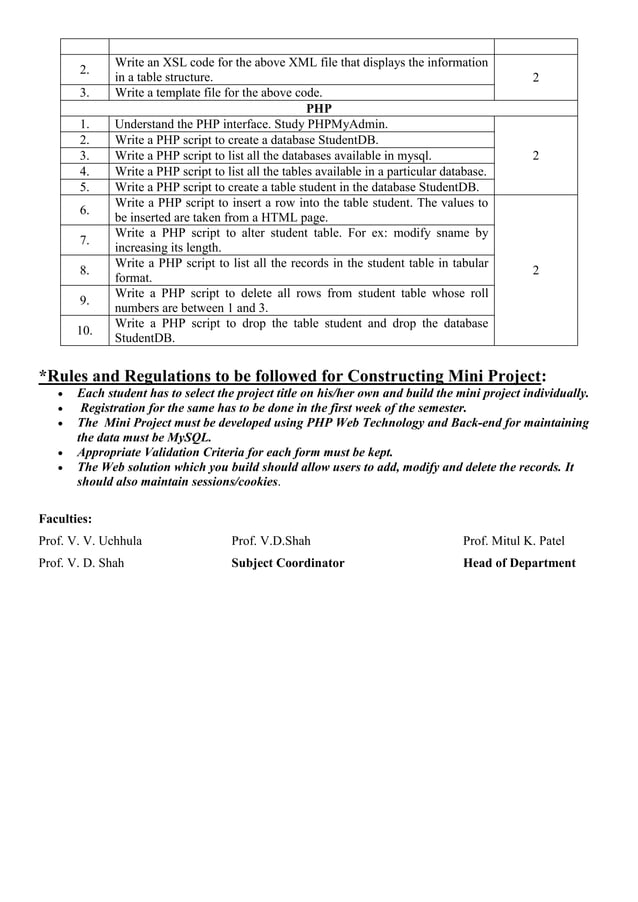 Web technology practical list | PDF | Web Design and HTML | Internet