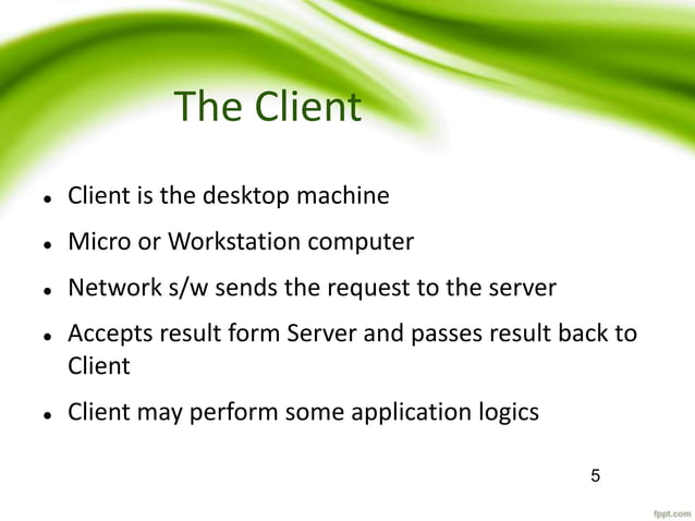 Client-server technology in web design | PPTX
