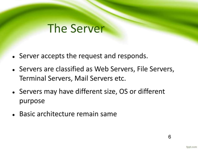 Client-server technology in web design | PPTX