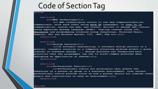 Web tech tag explanation | PPT