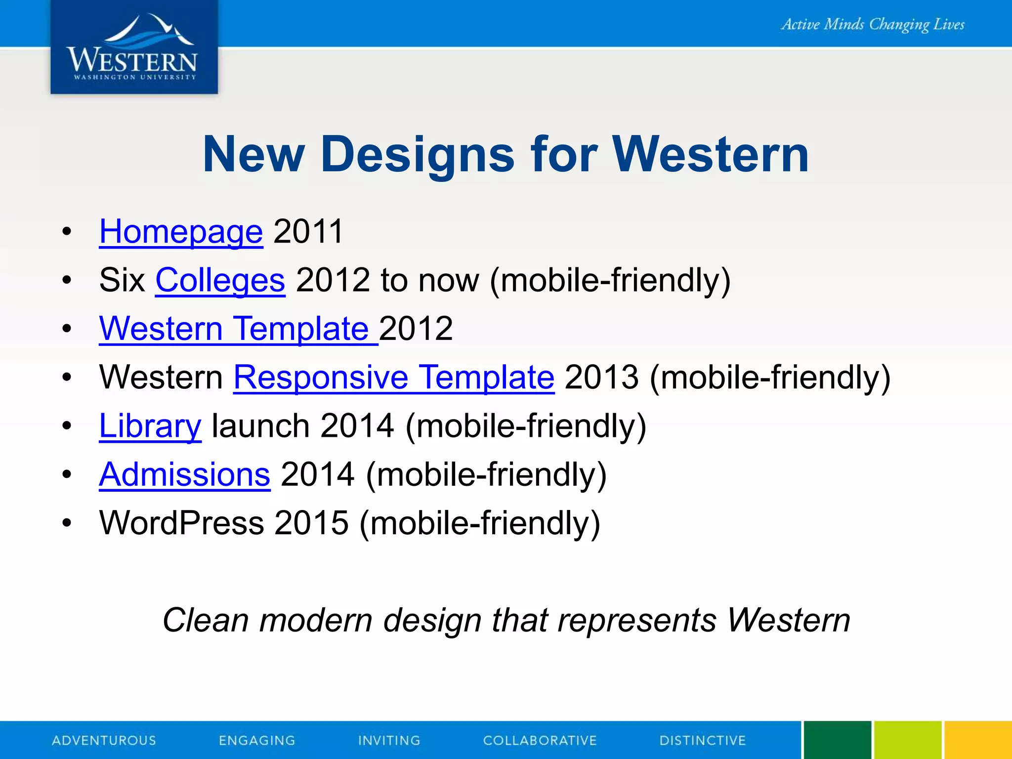 WebTech work 2010-2015 | PPT