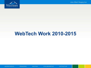 WebTech work 2010-2015 | PPT