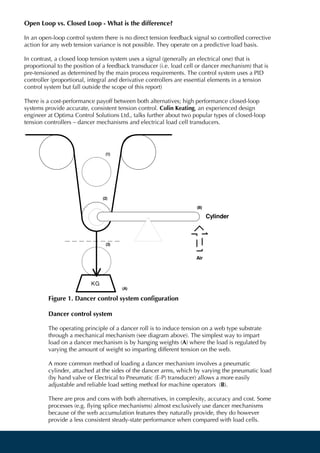 Web tension control - loadcells vs. dancer rollers | PDF
