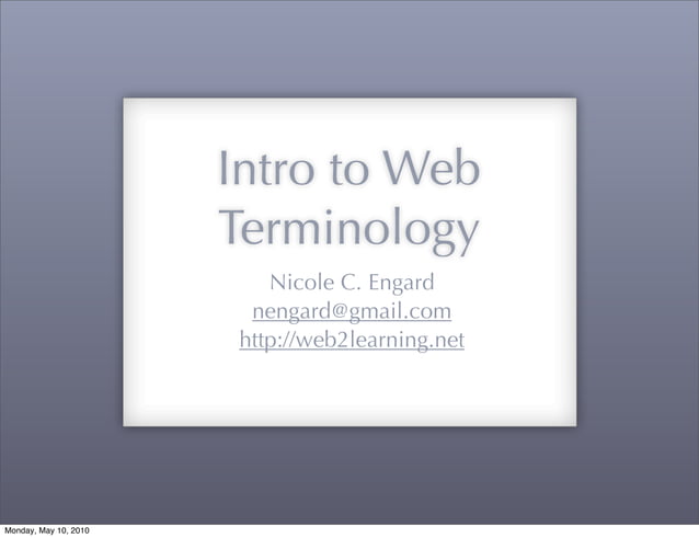 Introduction to Web Terminology | PPT