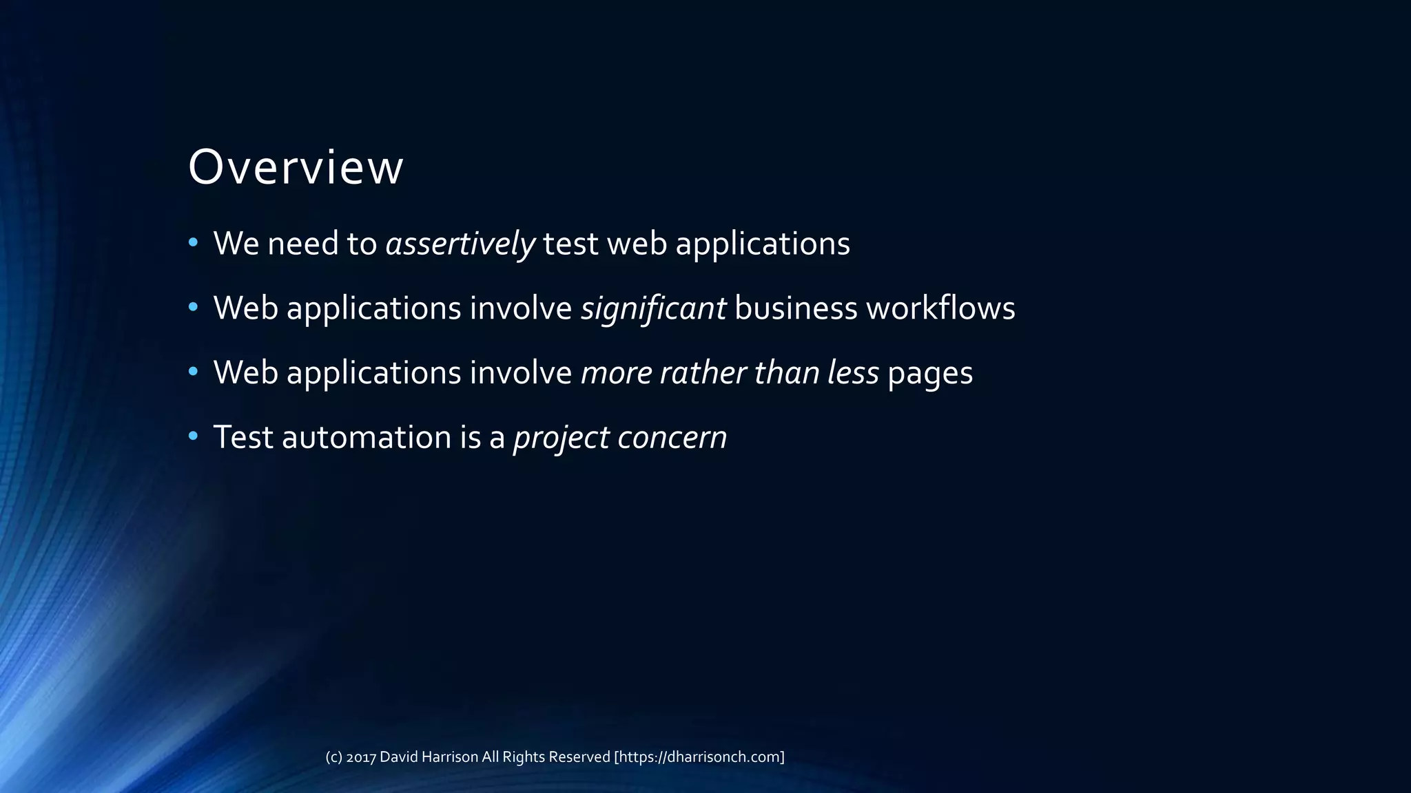 Web Test Automation | PPTX
