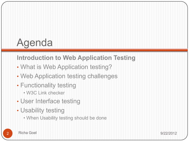 Web Application Testing | PPTX