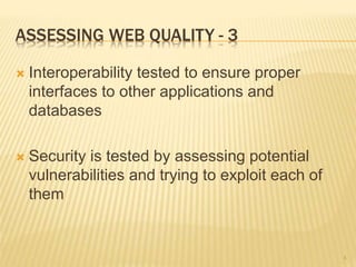 New Web Testing power point presentation | PPT