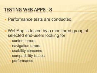 New Web Testing power point presentation | PPT