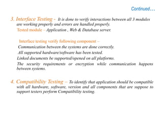 Glimpse and Benefits of Testing | PPT