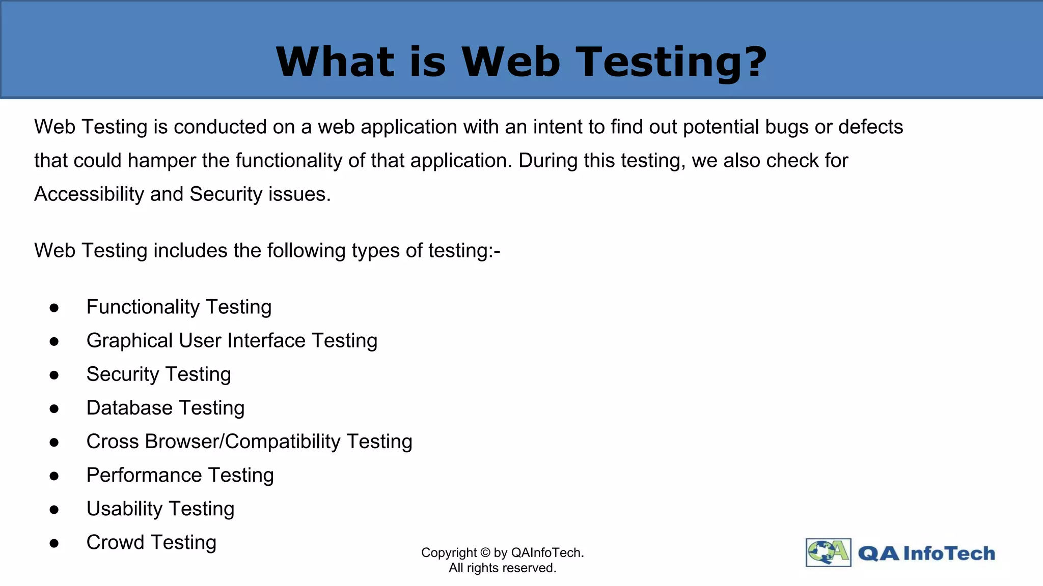 What is Web Testing? | PDF