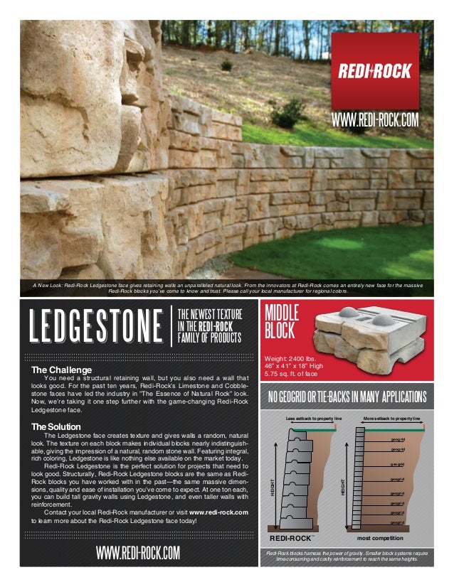 Redi Rock Ledgestone