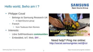 webthing-iotjs-tizenrt-cdl2018-20181117rzr | PPT