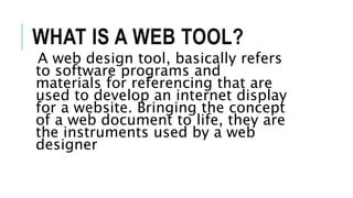 Web tools powerpoint | PPTX