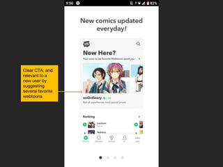 Webtoons User Onboarding App Product Teardown | PPTX