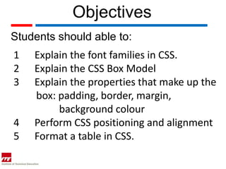 Web topic 17 font family in css | PPTX | Web Design and HTML | Internet