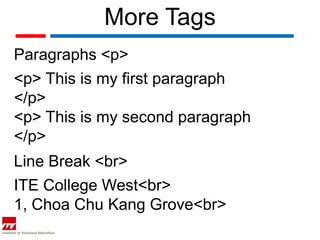 Web topic 2 html | PPT