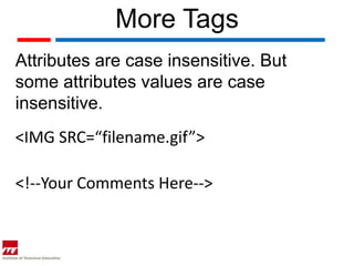 Web topic 2 html | PPT