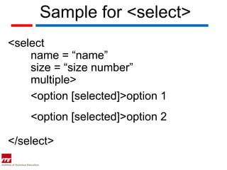 Web topic 20 1 html forms | PPTX