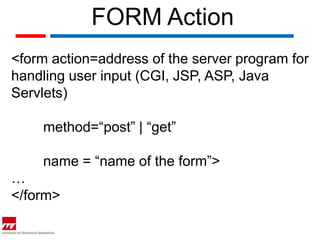 Web topic 20 1 html forms | PPTX