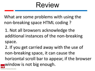 Web topic 3 html format tags | PPTX