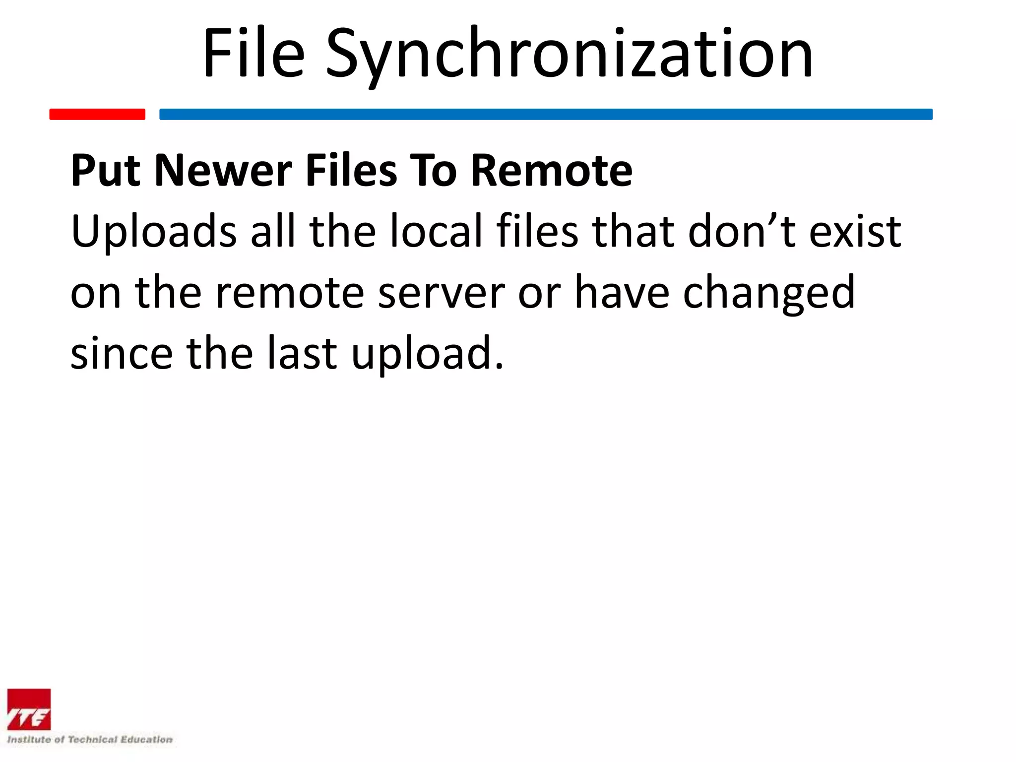 Web topic 31 setup remote site | PPTX