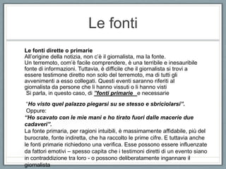 Web writing: Notiziabilità, fonti, fact checking | PPT