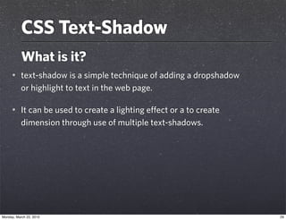 Web Typography with CSS3 | PPT