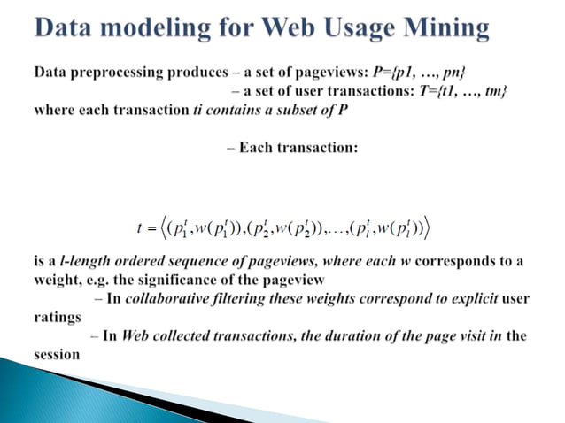 Web usage mining | PPT