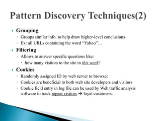 Web usage mining | PPTX | Internet | Computing
