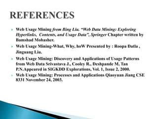 Web usage mining | PPTX | Internet | Computing