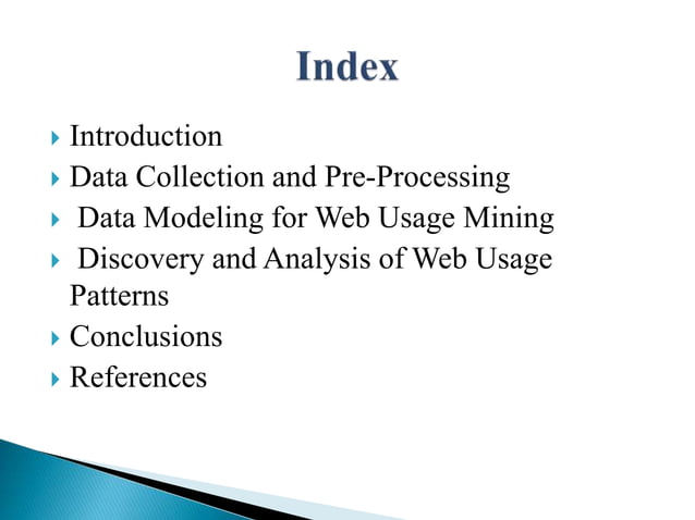 Web usage mining | PPTX | Internet | Computing