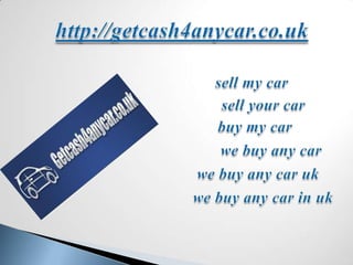 We buy any car | PPTX