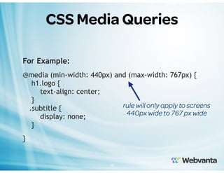 Building Responsive Websites with the Bootstrap 3 Framework | PPT