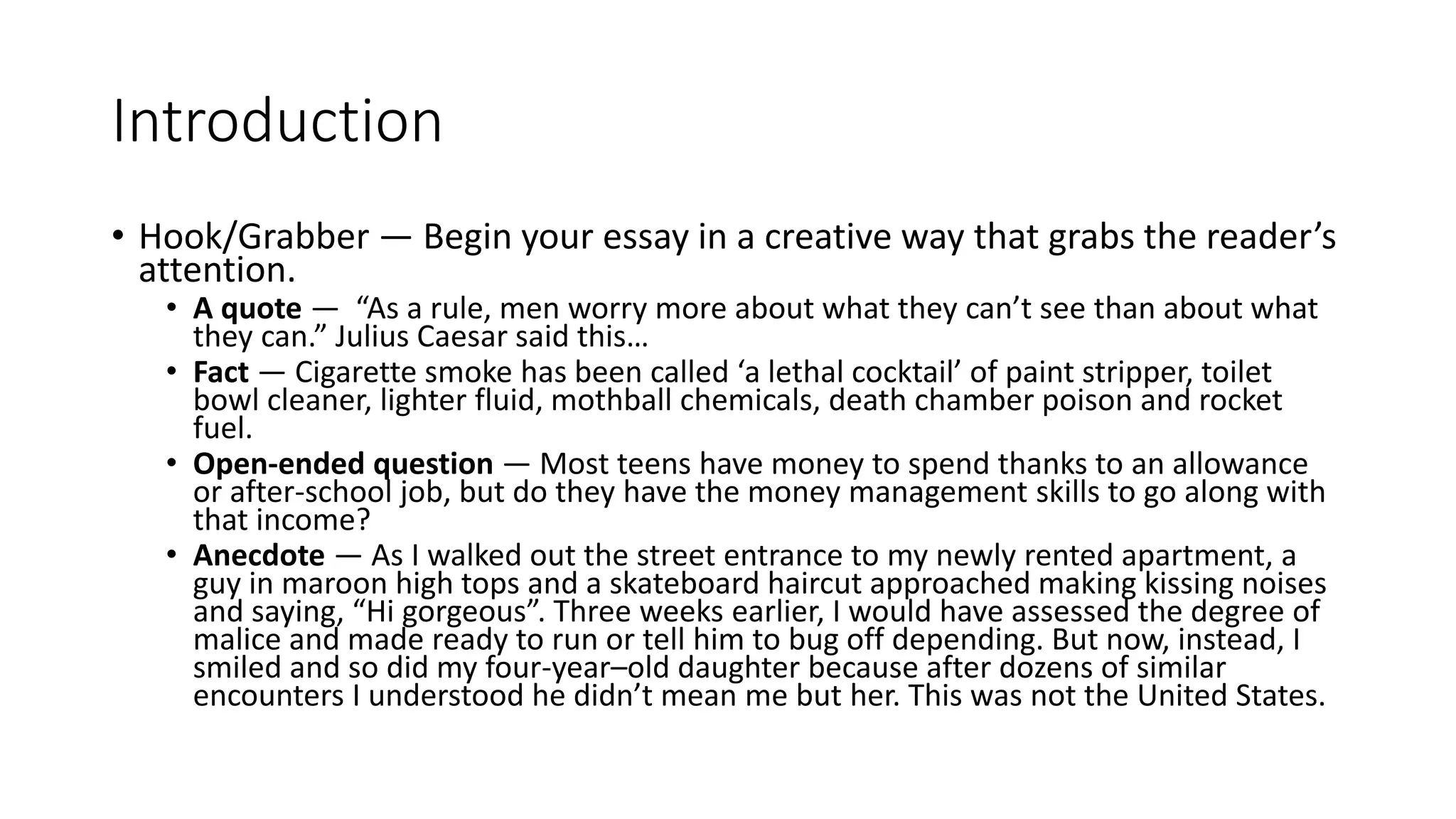 Informative Essay Notes | PPT