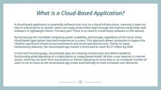 Web-Based Vs Cloud-Based Apps - Comparison For 2025 | PPTX