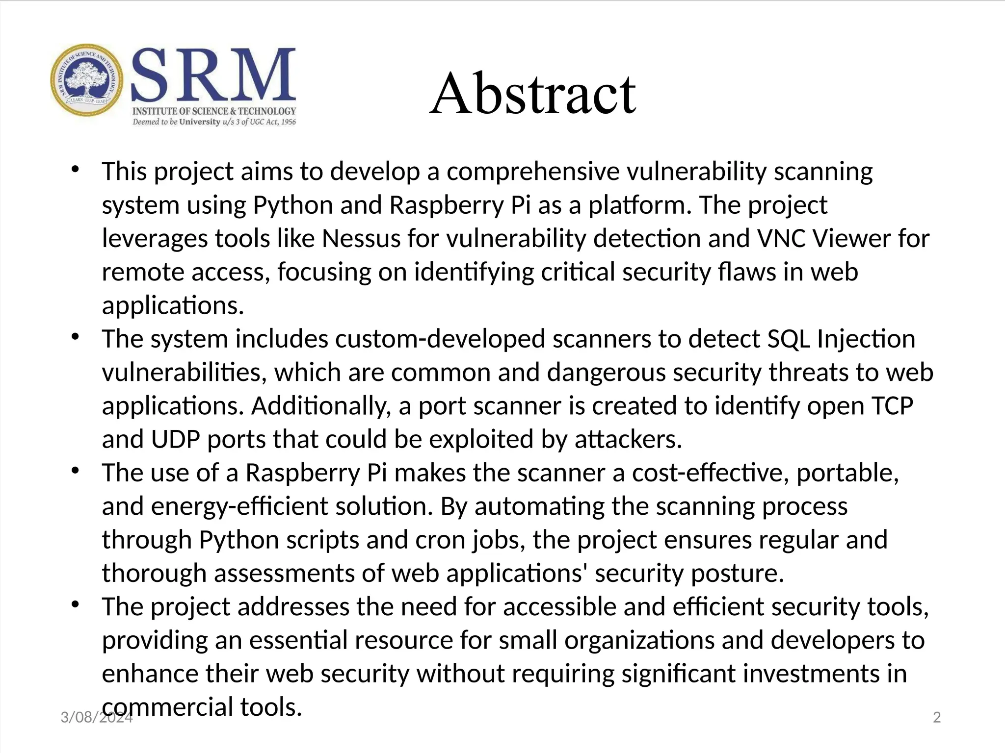 vulnerability scanner on web application.pptx