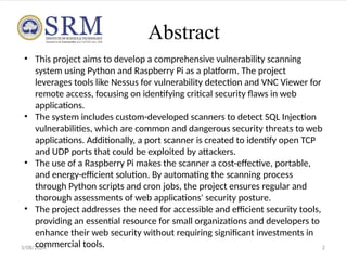 vulnerability scanner on web application.pptx