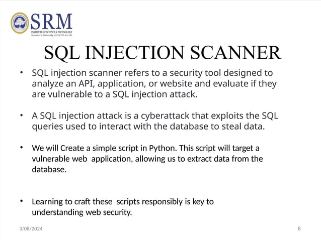 vulnerability scanner on web application.pptx
