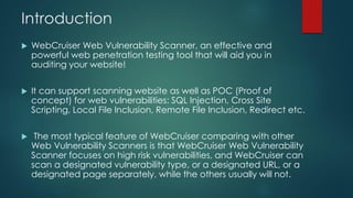 Web vulnerability scanner getting start | PDF