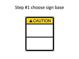Web warning sign generator | PPTX