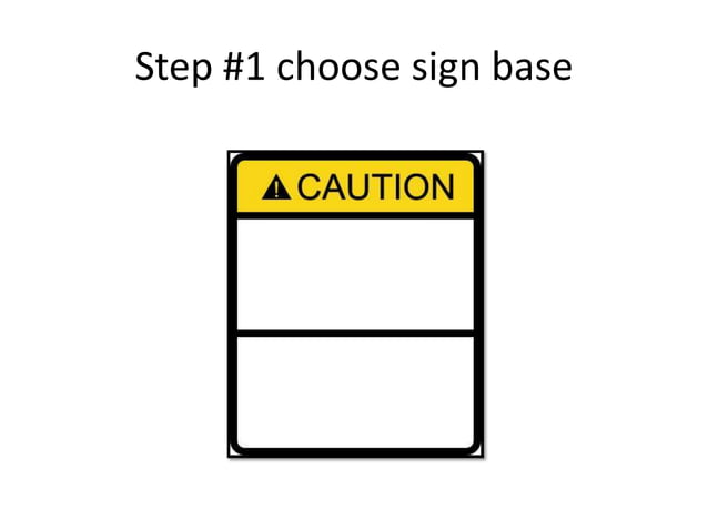 Web warning sign generator | PPTX