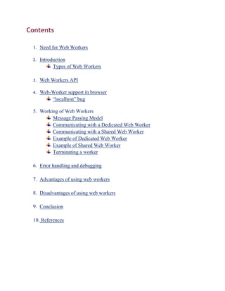 Web workers | PDF