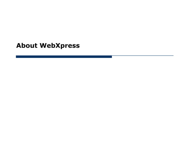 WebXpress Solutions TMS Express Cargo | PPTX