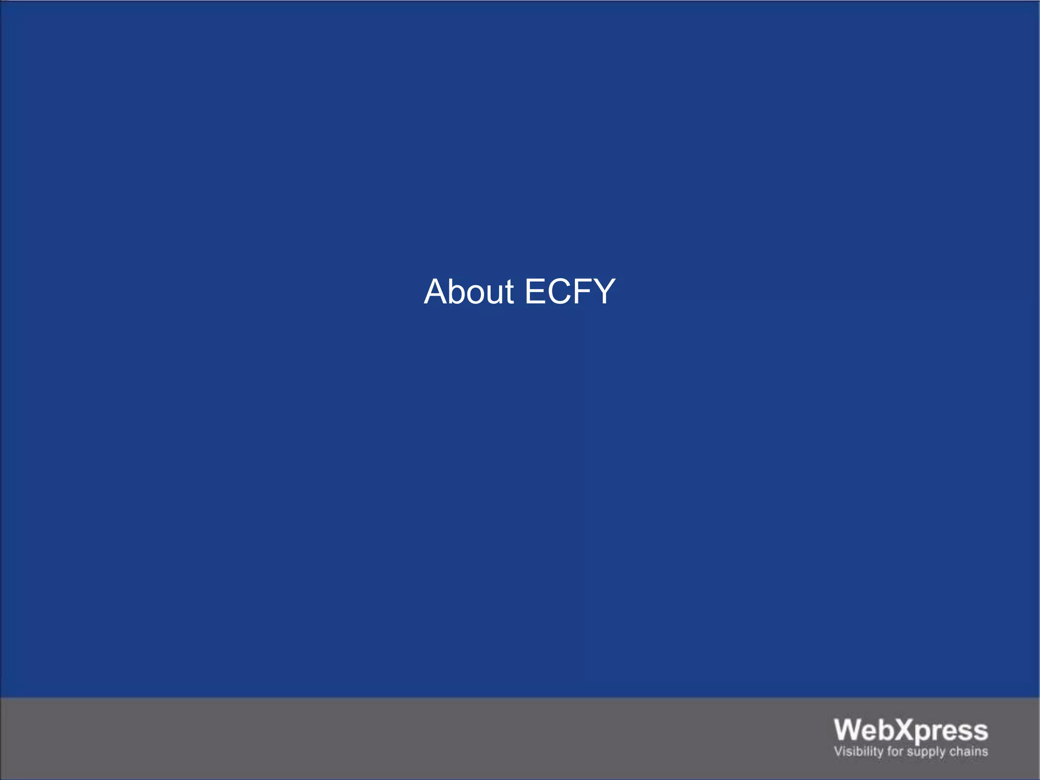 WebXpress Transportation Management System (TMS) Solution | PPT