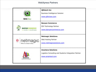 WebXpress Transportation Management System (TMS) Solution | PPT