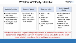WebXpress Velocity: Next Generation Solution for Transporters | PPT