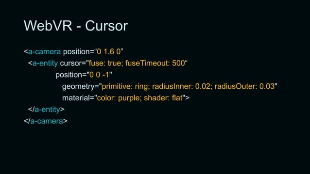 WebXR - Introduction and Workshop | PPTX | Web Design and HTML | Internet