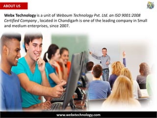 6 Months Industrial Training in Chandigarh - WebxTechnology | PPTX