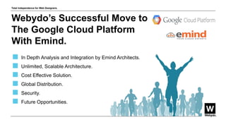 Webydo Moves Google Cloud. | PPT